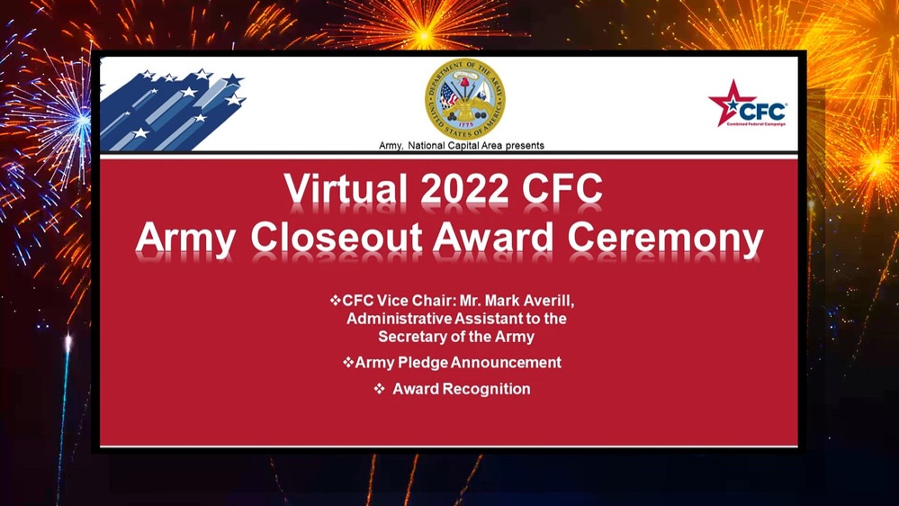 DVIDS - Video - Virtual CFC Army Closeout Award Ceremony - Full ...