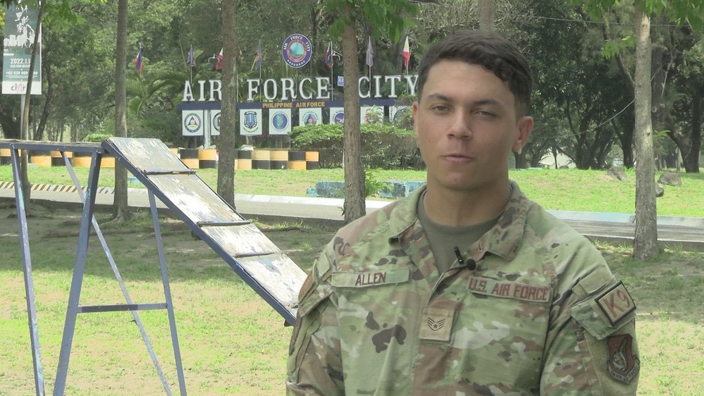 DVIDS - Video - Balikatan 23 | Staff Sgt. Allen conducts an interview during Bilateral K9 Training