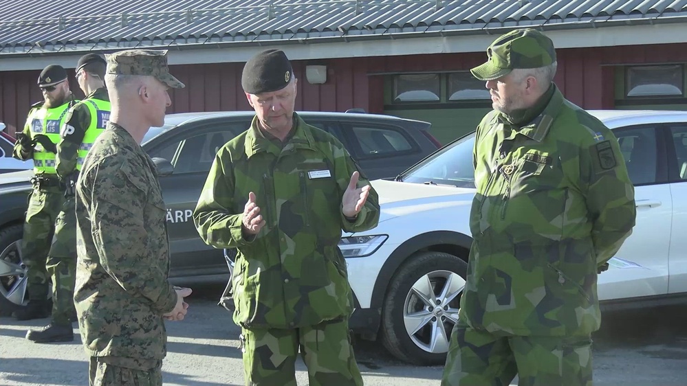 DVIDS - Video - B-Roll: MRF-E Marines enter Sweden ahead of Exercise Aurora