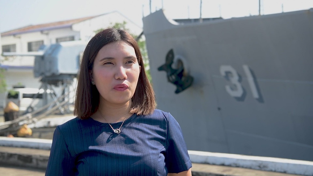 DVIDS - Video - Ms. Archie Balingbing Inspects BRP Pangasinan (PS-31)