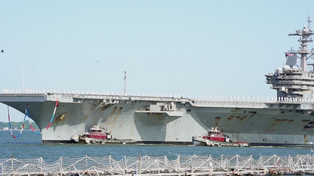 DVIDS - Video - USS George H.W. Bush (CVN 77) returns from deployment