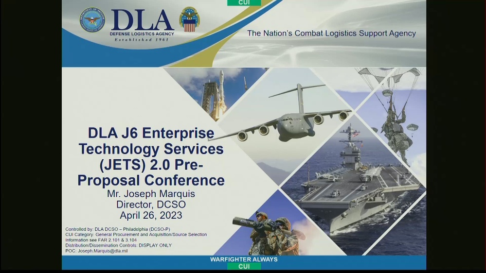 DVIDS - Video - DLA J6 Enterprise Technology Services (JETS) 2.0 Pre ...