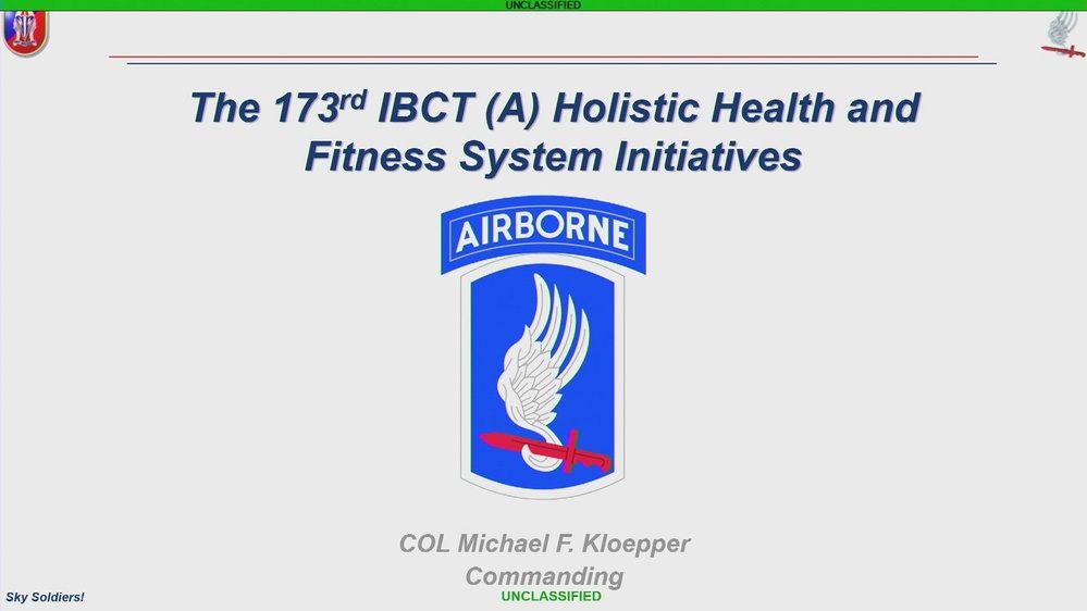 DVIDS - Video - Col. Michael Kloepper, Commander 173rd Airborne Brigade ...