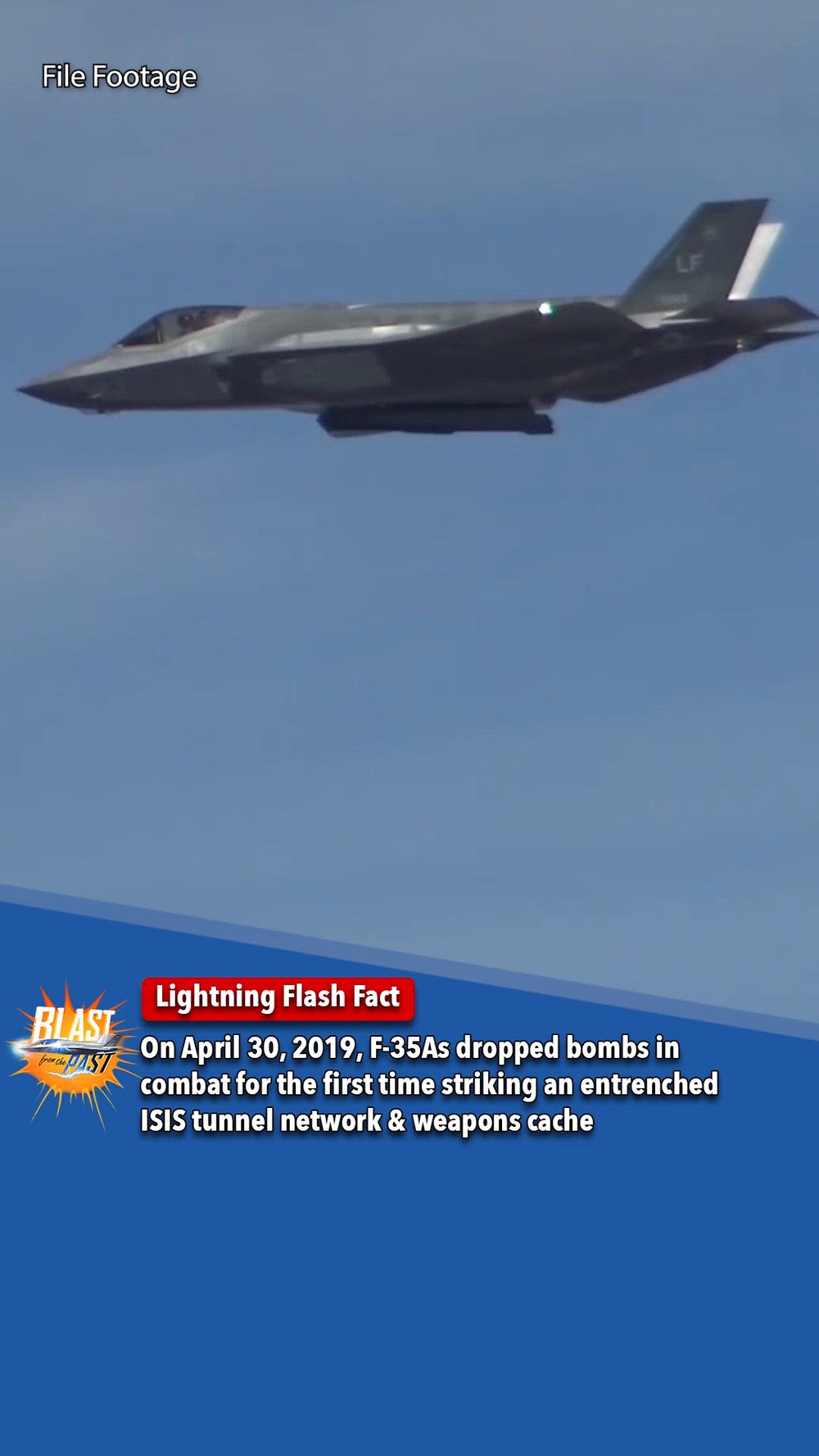 DVIDS - Video - F-35 First Combat Bomb Drop Blast from the Past