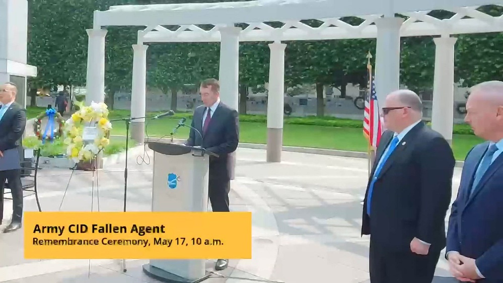DVIDS - Video - Army CID Fallen Agent Remembrance Ceremony