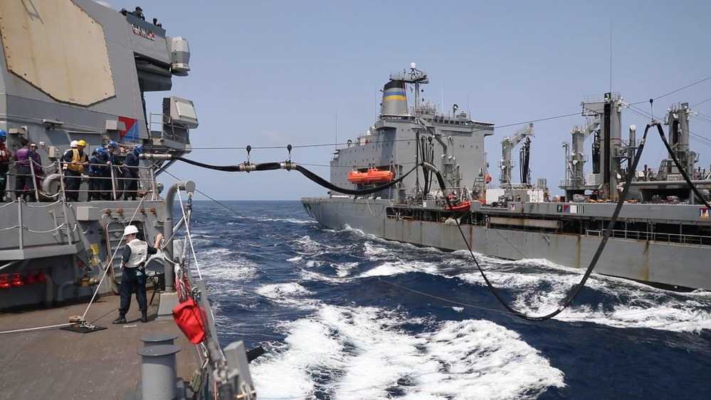 DVIDS - Video - USS Milius (DDG 69) Conducts Underway Replenishment ...