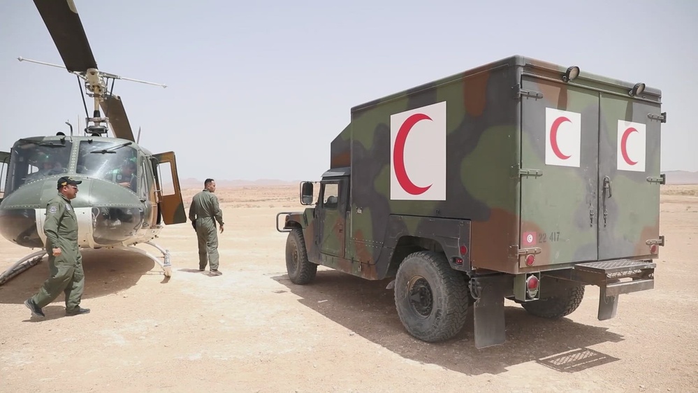 DVIDS - Video - B-Roll: African Lion 23 MEDEVAC Rehearsal in Tunisia