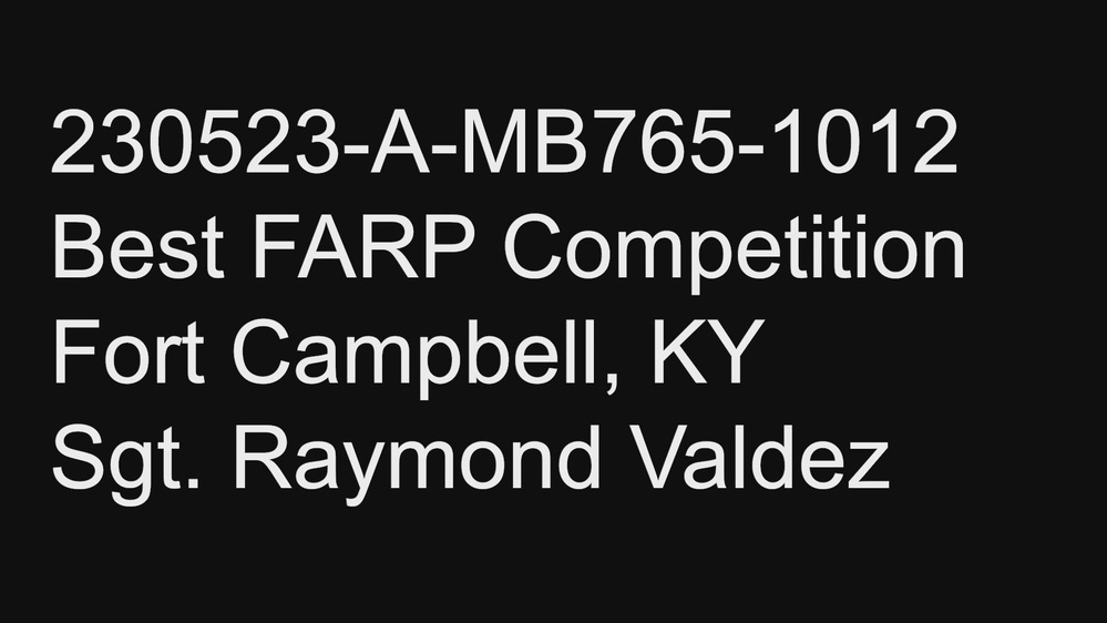 DVIDS - Video - 101st Best FARP Competition