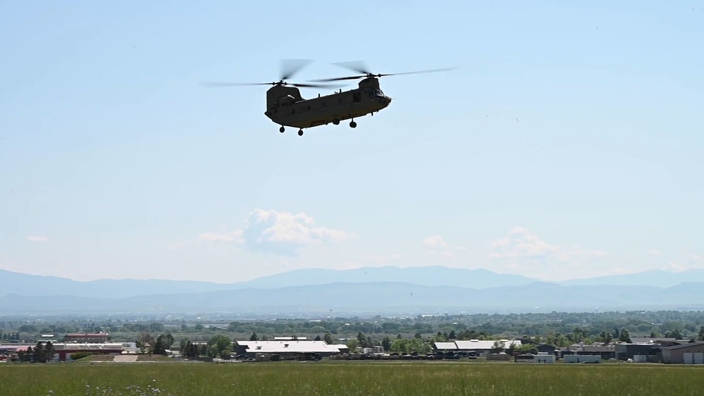 DVIDS - Video - UH-60 Black Hawk, CH-47 Chinook take off, land in ...
