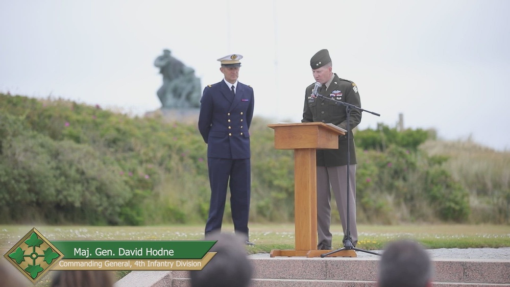 DVIDS - Video - 4th Infantry Division commemorates D-Day at Utah Beach