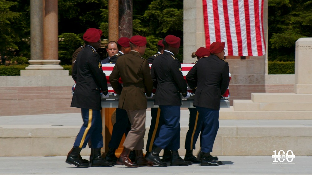 DVIDS - Video - Unknown U.S. WWI soldier burial ceremony at Oise-Aisne ...