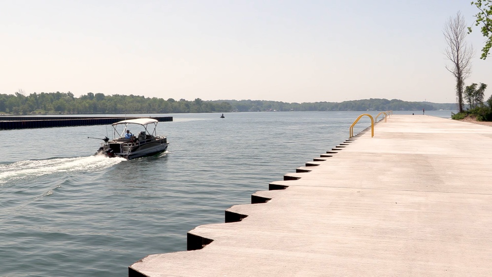 DVIDS - Video - USACE Buffalo Completed Little Sodus Harbor West Pier ...