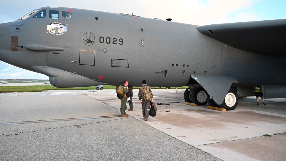 DVIDS - Video - Minot Crews Run First Flight Out of Andersen AFB