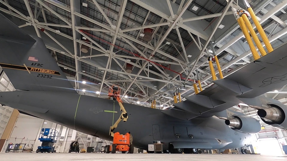 DVIDS - Video - 911th Airlift Wing adds world War II invasions stripes ...