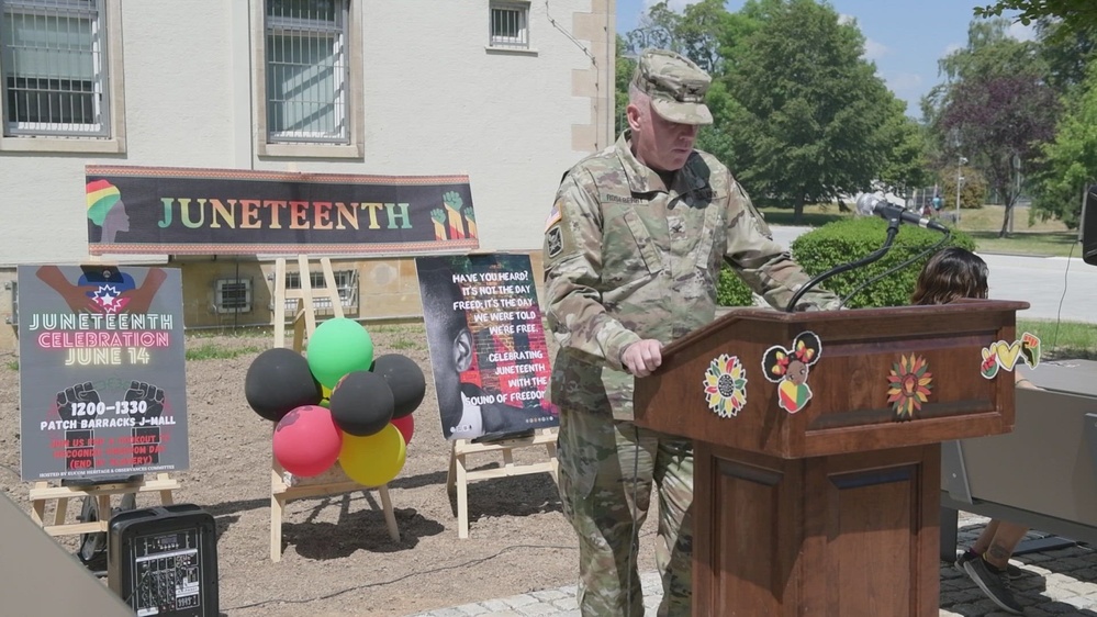 DVIDS - Video - U.S. Army Garrison Stuttgart, EUCOM honor Juneteenth