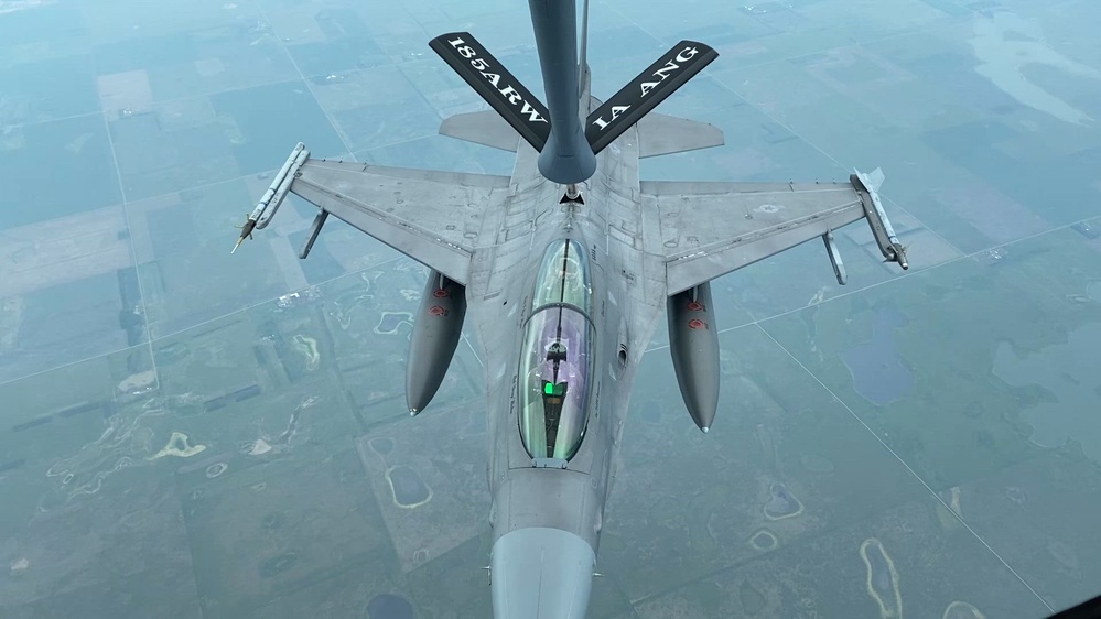 DVIDS - Video - Iowa and South Dakota ANG perform flyovers marking 100 years of air refueling