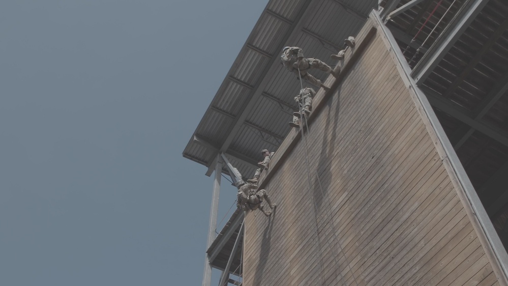 DVIDS - Video - Basic Combat Training-Rappel Wall-1
