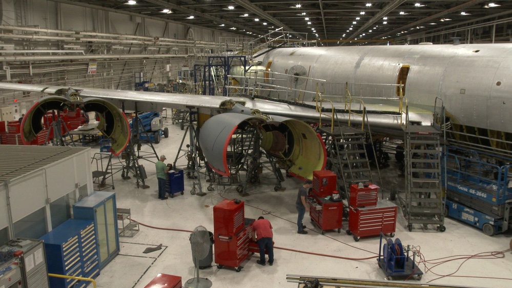 DVIDS - Video - KC-135 and KC-46 depot maintenance at Tinker Air Force Base