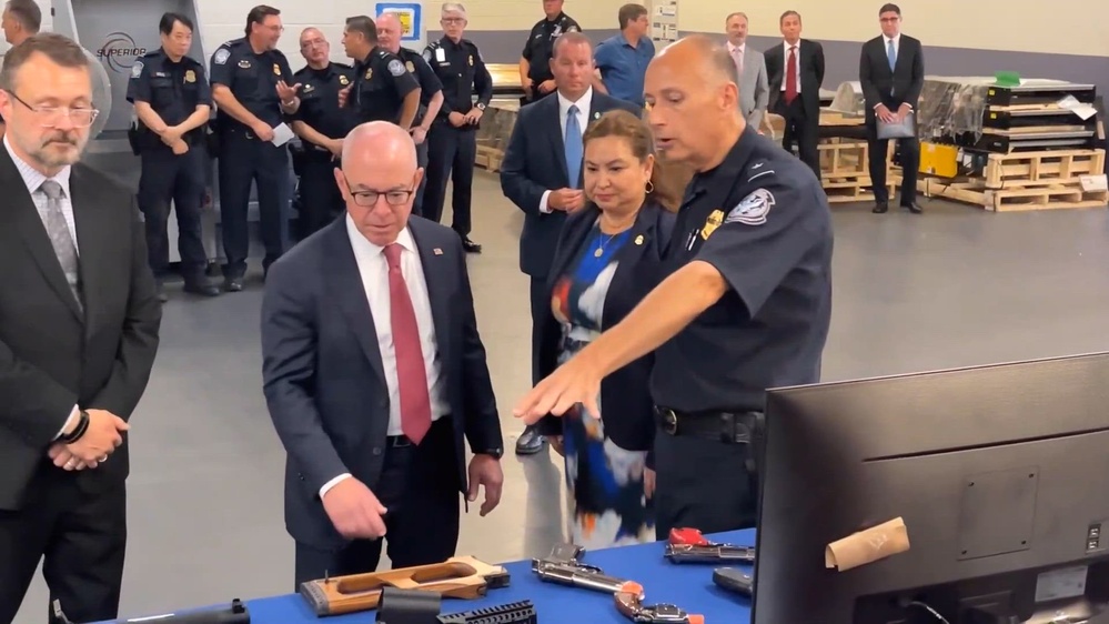 DVIDS - Video - Secretary Mayorkas Tours International Mail Facility at JFK