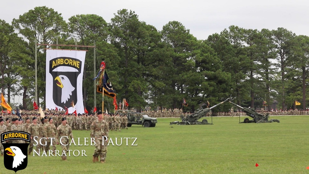 DVIDS - Video - 101st Airborne Division (Air Assault) Change of Command ...