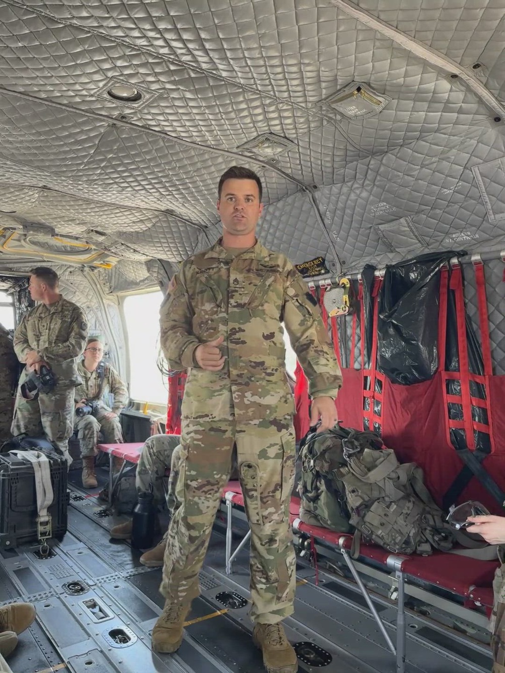 DVIDS - Video - Safety brief before helicopter flight
