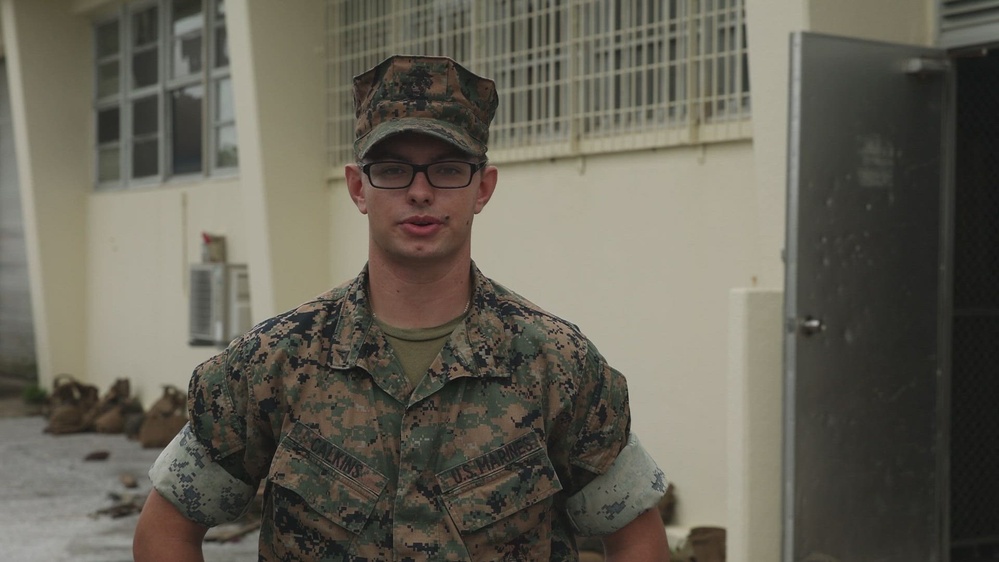 DVIDS - Video - Typhoon Khanun Recovery Efforts | LCpl Cory Calkins Interview