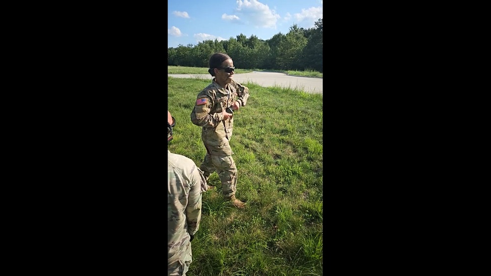 DVIDS - Video - Soldier throws smoke signal for incoming Black Hawks