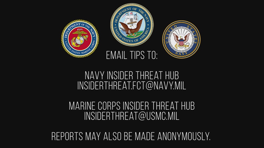 DVIDS - Video - Department of the Navy Insider Threat Awareness Month