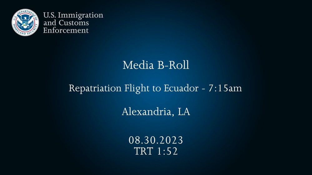 DVIDS - Video - Repatriation flight to Ecuador