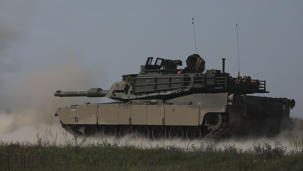 DVIDS - Video - B-Roll: Task Force Marne M1A2 Abrams tank crews engage ...