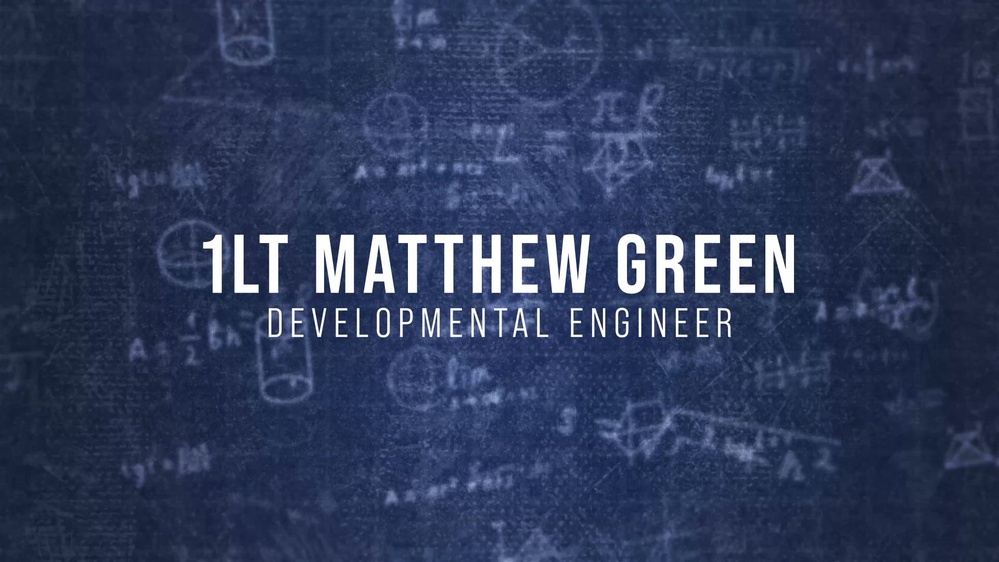 DVIDS - Video - 1st Lt. Matthew Green: developmental engineer