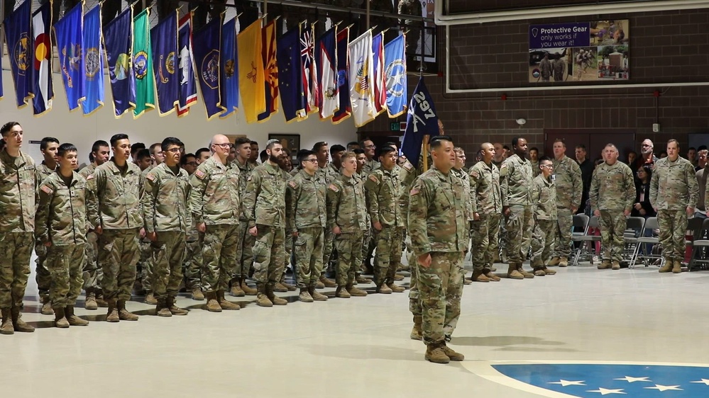 DVIDS - Video - B-Roll: Bravo Company 1-297th Deployment Ceremony