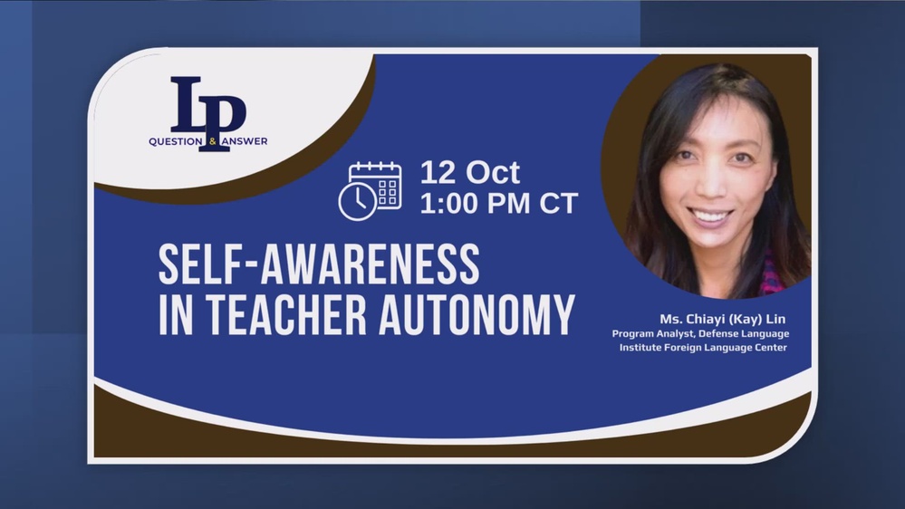 DVIDS - Video - LPQ&A 12 Oct 2023 Featuring Ms. Chiayi Kay Lin ...