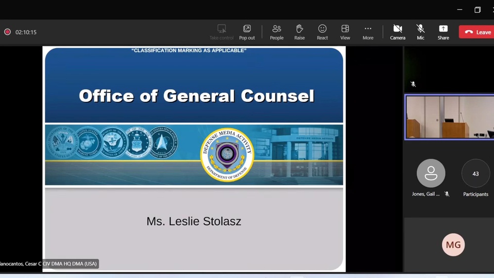 DVIDS - Video - DMA Newcomers Orientation, Part 2