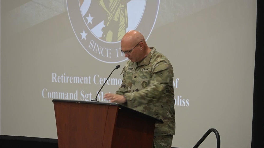 DVIDS - Video - Command Sgt. Maj. Sheldon Chambliss retirement ceremony ...