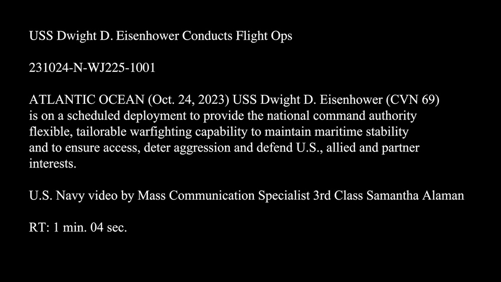 DVIDS - Video - USS Dwight D. Eisenhower (CVN 69) Conducts Weapons Training