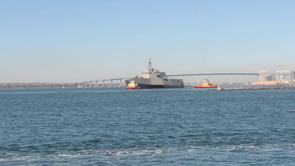 DVIDS - Video - USS Augusta (LCS 34) Arrives at Homeport in San Diego
