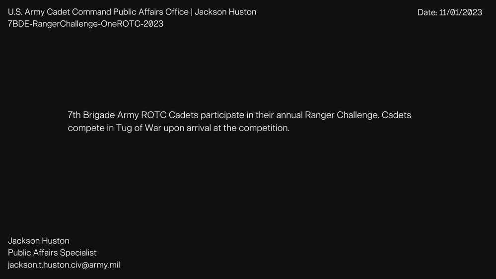 DVIDS - Video - 7th Brigade Army ROTC Ranger Challenge B-Roll Package