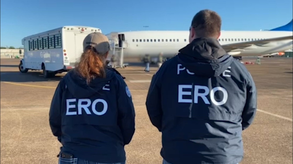 DVIDS - Video - ICE conducts single adult, family unit removal flights ...