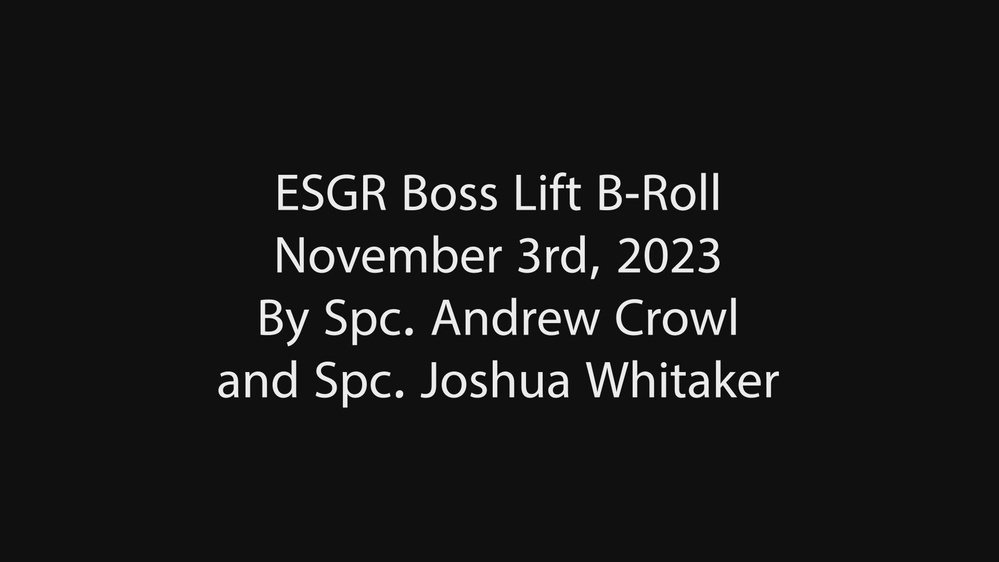 DVIDS - Video - ESGR Boss Lift 2023 B-Roll