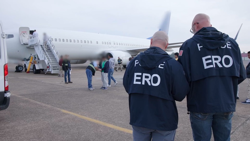 DVIDS - Video - ICE conducts single adult, family unit removal flights ...