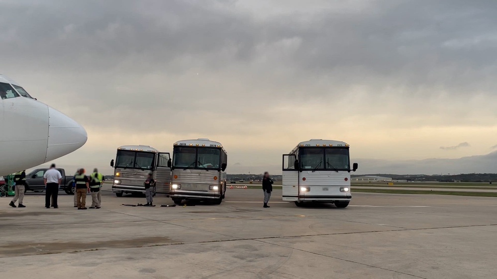 DVIDS - Video - ICE conducts single adult, family unit removal flights ...