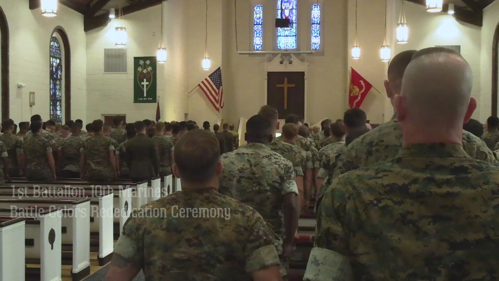DVIDS - Video - 1/10 Battle Colors Rededication Ceremony