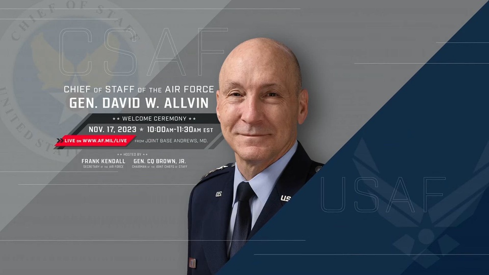 DVIDS - Video - Chief of Staff of The Air Force Welcome Ceremony