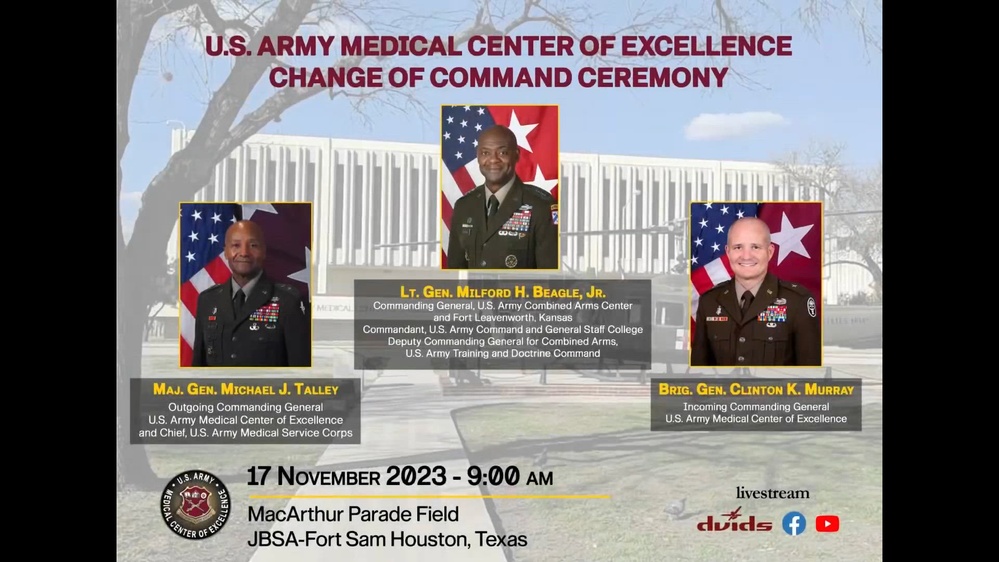 DVIDS - Video - U.S. Army Medical Center of Excellence Change of Command