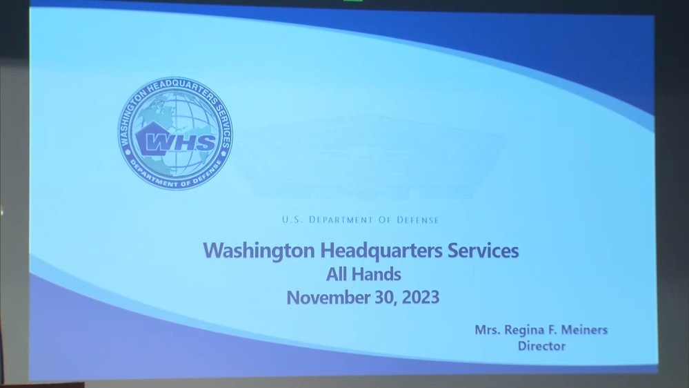 DVIDS - Video - 3rd and 4th Quarter WHS All-Hands Meeting