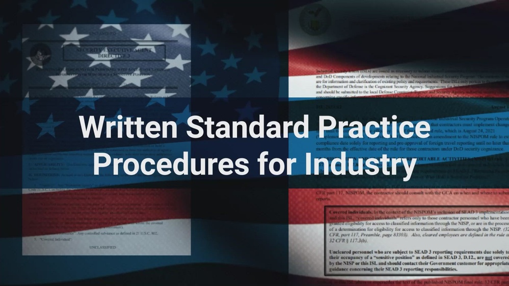 DVIDS - Video - CDSE Written Standard Practice Procedures for Industry ...