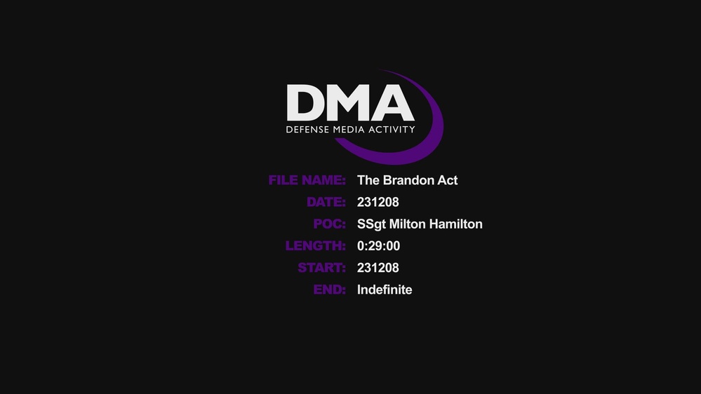 DVIDS - Video - The Brandon Act