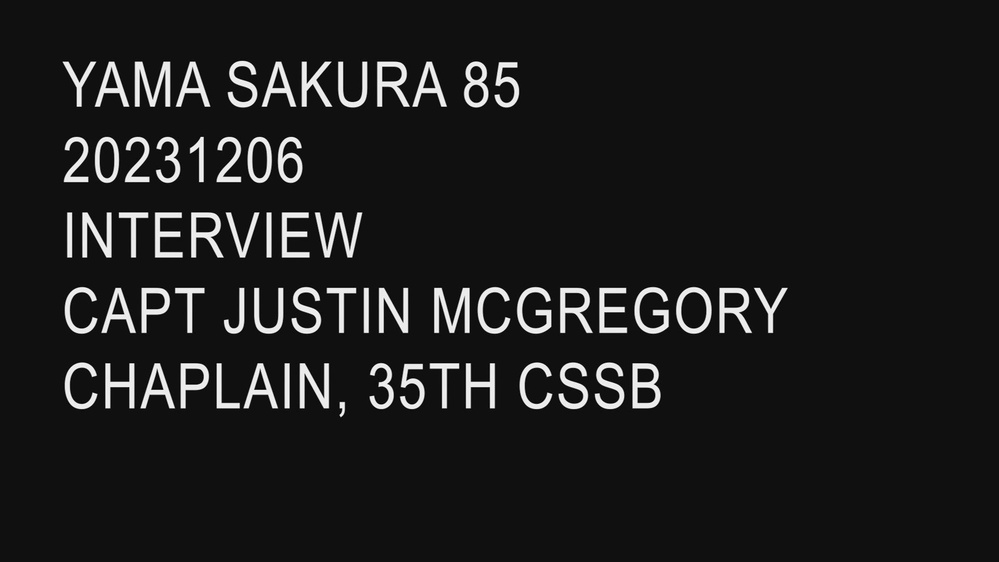 DVIDS - Video - Yama Sakura 85: U.S. Army Capt. Justin McGregory ...