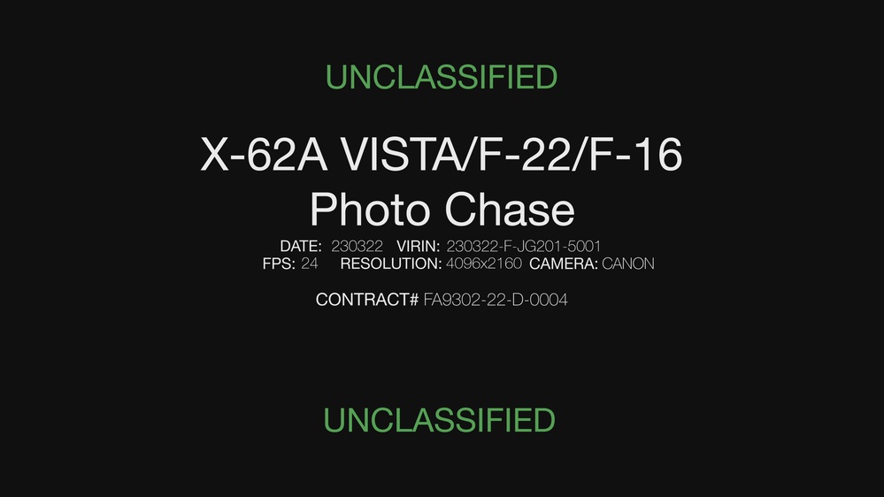 DVIDS - Video - X-62A VISTA formation flight with F-22 and F-16